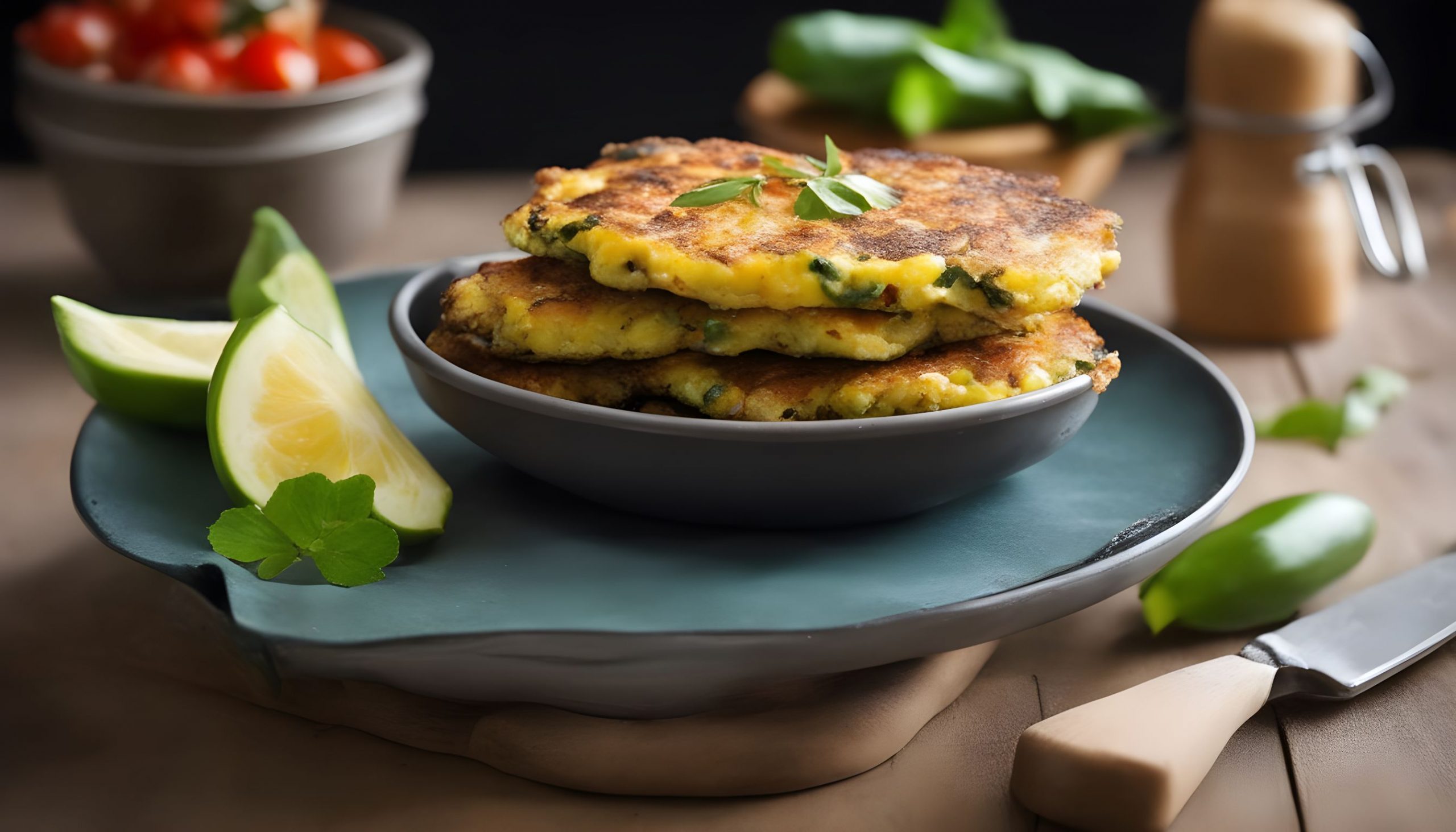 Sweetcorn and Zucchini Fritters | veg recipes Kitchen