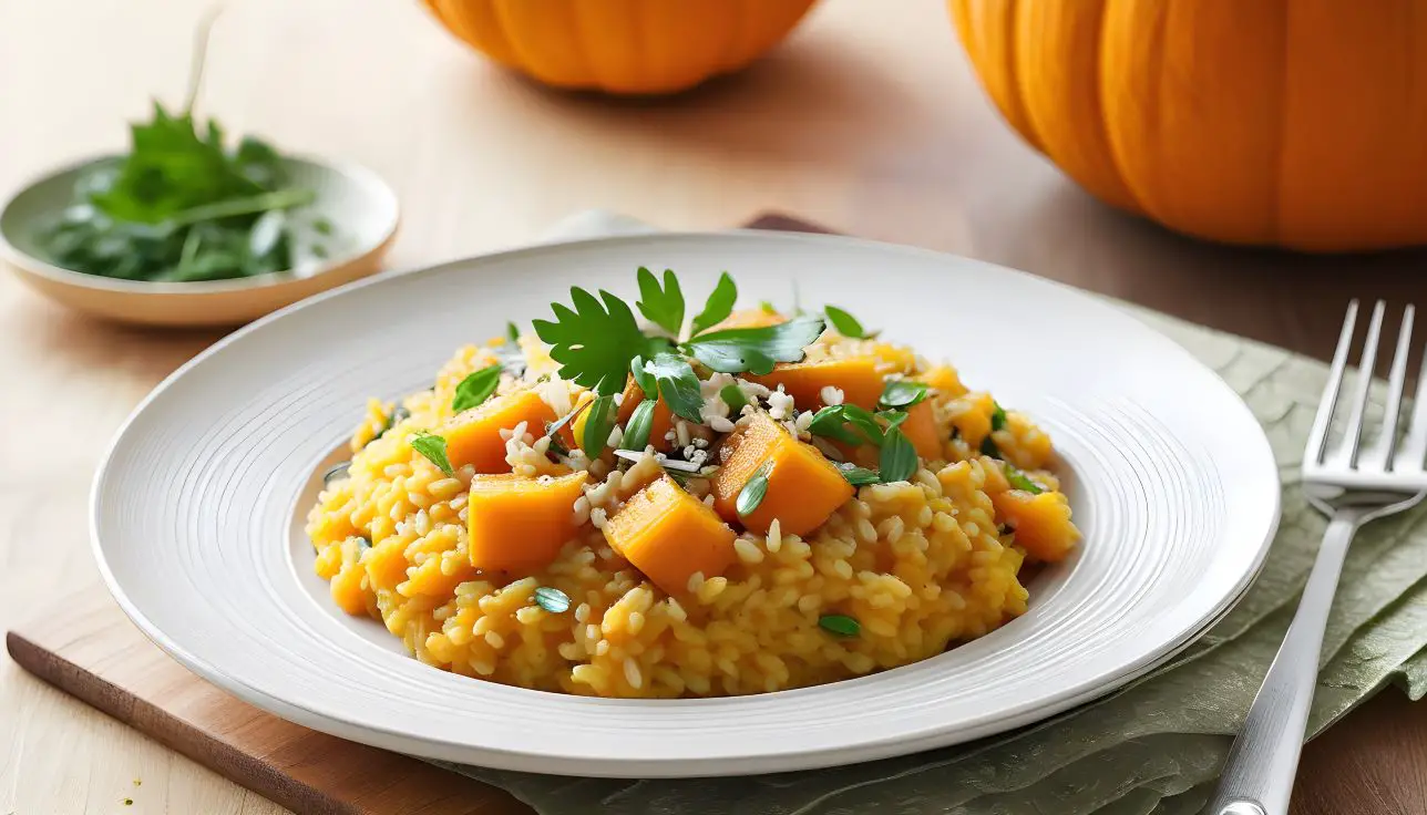 Honey Baked Pumpkin Risotto | veg recipes Kitchen