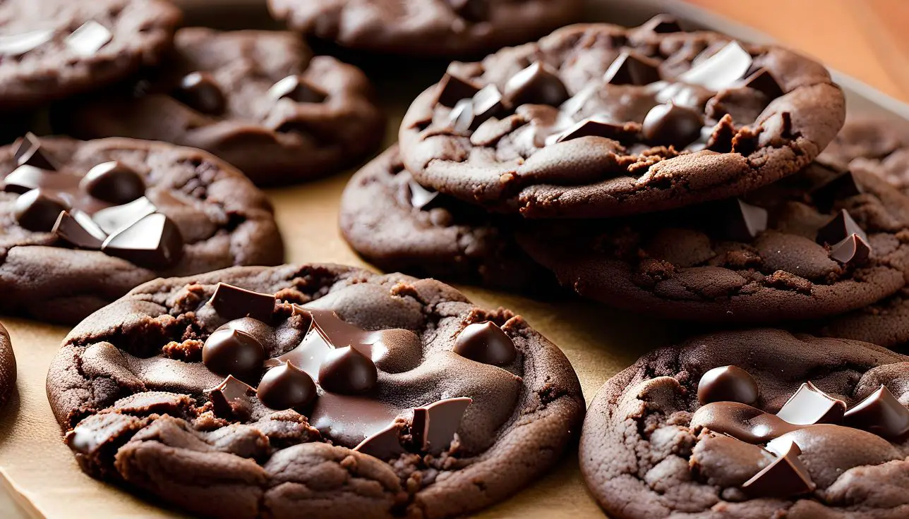 Double Chocolate Chip Cookies | veg recipes Kitchen