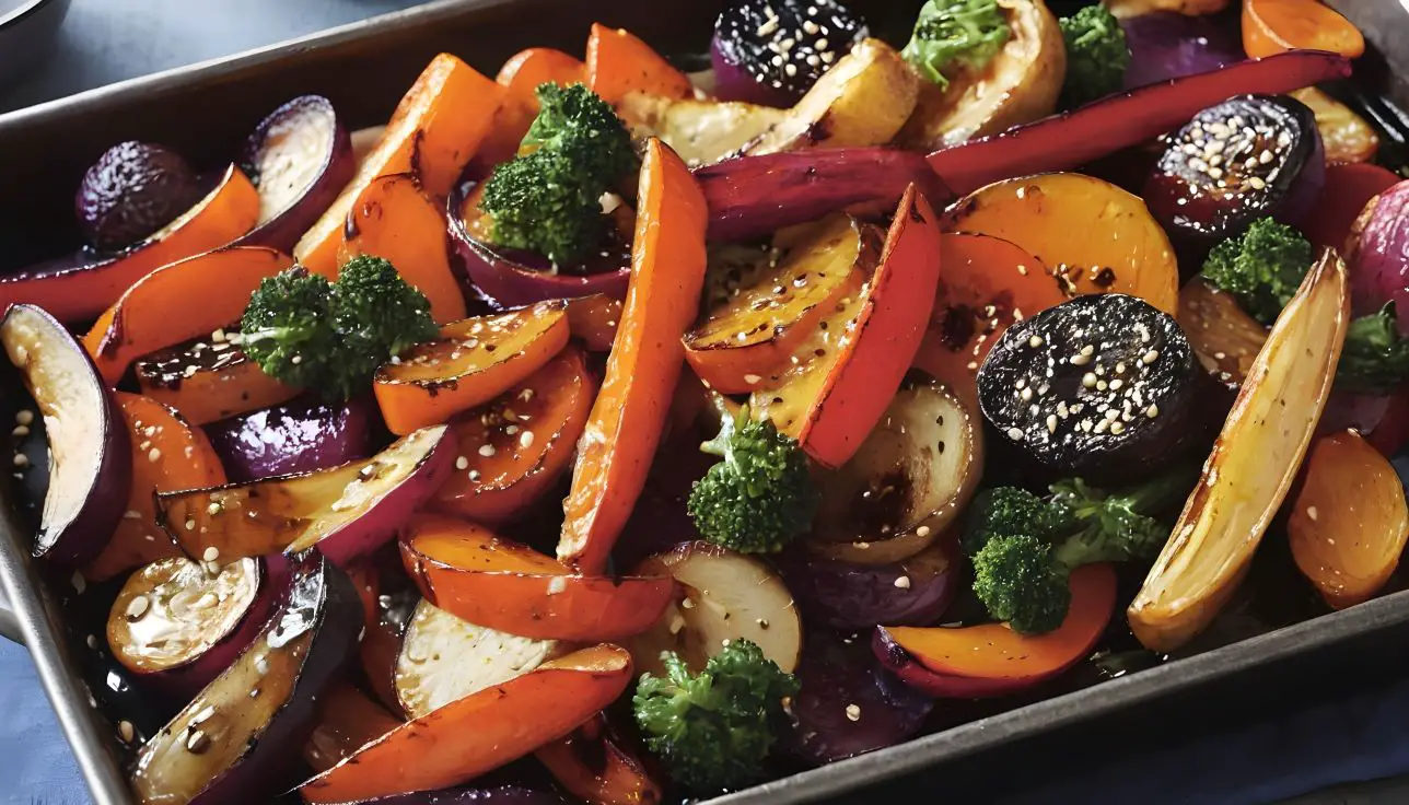Easy Sesame Glazed Roast Vegetables | veg recipes Kitchen