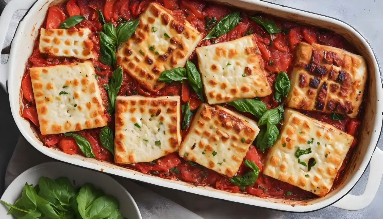 Halloumi Bake | veg recipes Kitchen