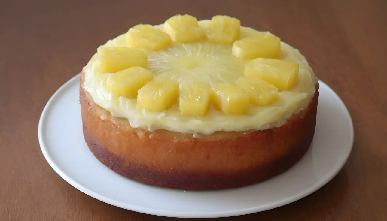 Three Ingredient Easy Pineapple Cake | veg recipes Kitchen