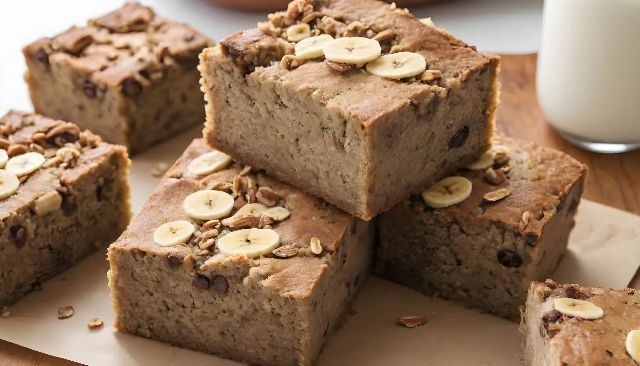 Banana Bread Breakfast Bars | veg recipes Kitchen
