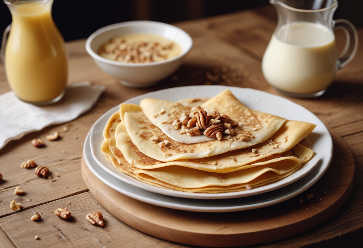 Simple Breakfast Crepes | veg recipes Kitchen